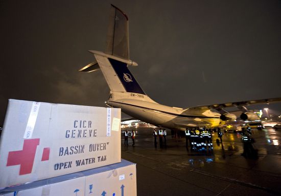 International Red Cross Icrc Staff Load Editorial Stock Photo - Stock ...