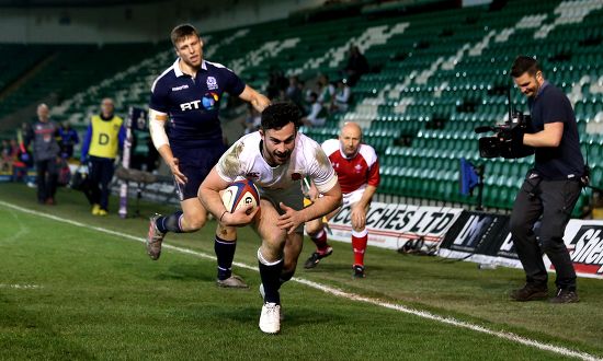 Dominic Morris England Scores Try Editorial Stock Photo - Stock Image ...