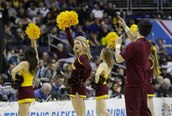 Minnesota Cheerleaders Perform During Big 10 Editorial Stock Photo ...