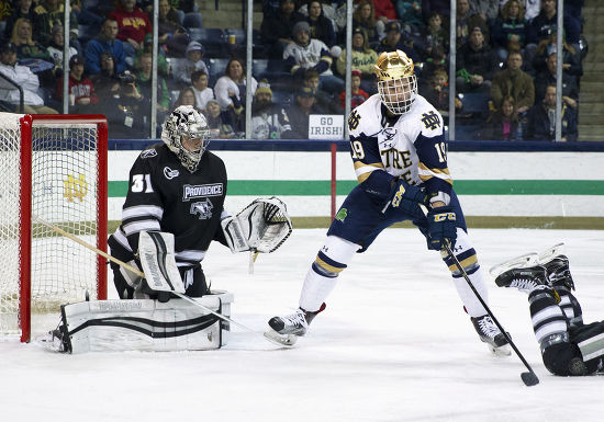 Providence Goaltender Hayden Hawkey 31 Makes Editorial Stock Photo ...