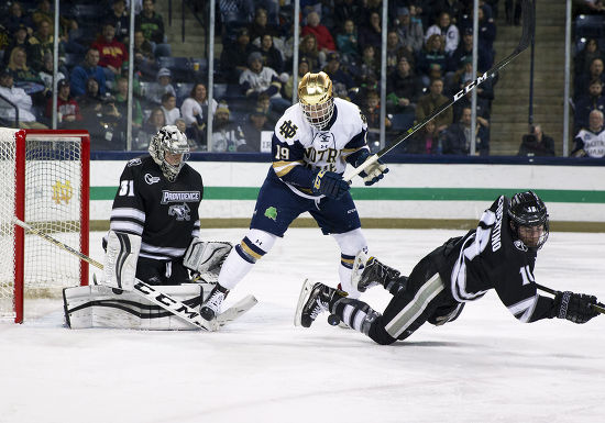 Providence Goaltender Hayden Hawkey 31 Makes Editorial Stock Photo ...
