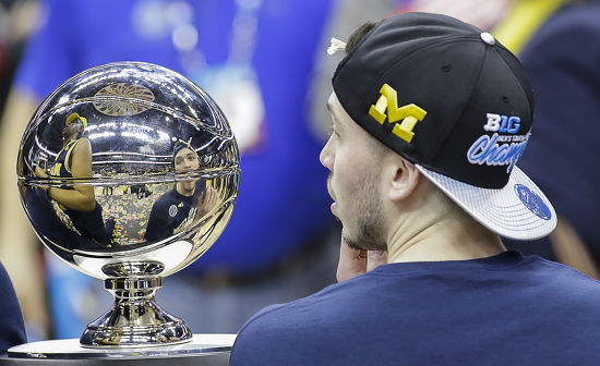 Michigan Wolverine Sits Trophy During Big Editorial Stock Photo - Stock ...