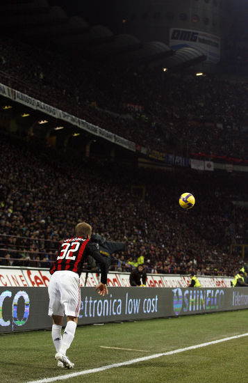 David Beckham Ac Milan Takes Throw Editorial Stock Photo - Stock Image ...
