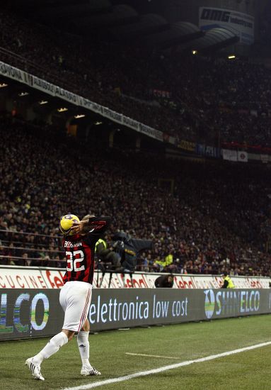 David Beckham Ac Milan Takes Throw Editorial Stock Photo - Stock Image ...