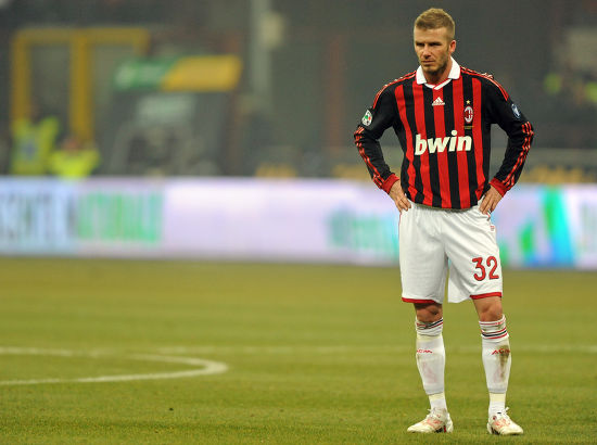 David Beckham Ac Milan Italy Milan Editorial Stock Photo - Stock Image ...