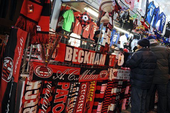 David Beckham Scalf On Stall Outside Editorial Stock Photo - Stock ...
