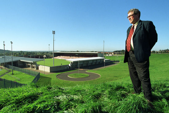Brian Lomax Outside Northamptons Sixfields Stadium Editorial Stock ...