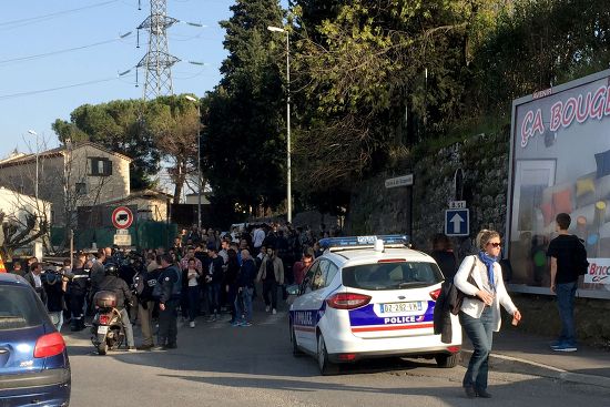 French Police Units Secure Roads Access Editorial Stock Photo - Stock ...