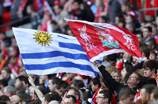 Liverpool Football Club Flag Alongside National Editorial Stock Photo ...