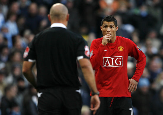 Nervous Looking Cristiano Ronaldo Manchester United Editorial Stock ...