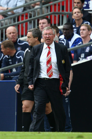 Angry Manchester United Manager Sir Alex Editorial Stock Photo - Stock ...