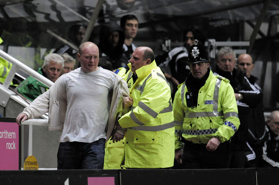 Angry Newcastle United Fan Trys Get Editorial Stock Photo - Stock Image ...