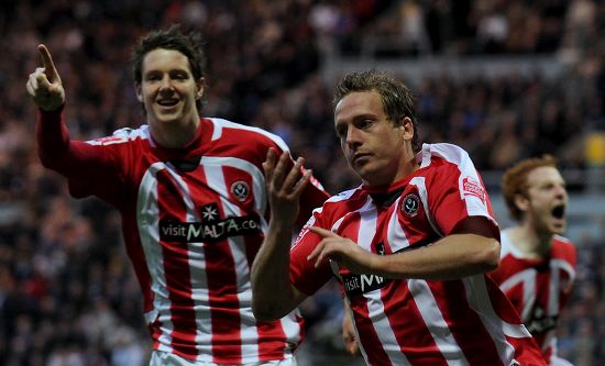 Brian Howard Sheffield United Celebrates Scoring Editorial Stock Photo ...