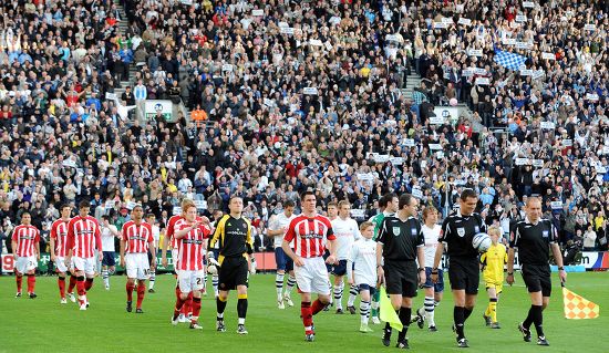 Two Teams Walk Out Before Kickoff Editorial Stock Photo - Stock Image ...