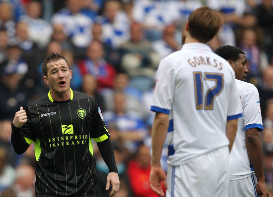 Ross Mccormack Leeds United Argues Kaspars Editorial Stock Photo ...