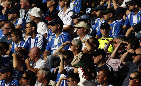 Wigan Athletic Fan Stands Out Crowd Editorial Stock Photo - Stock Image ...
