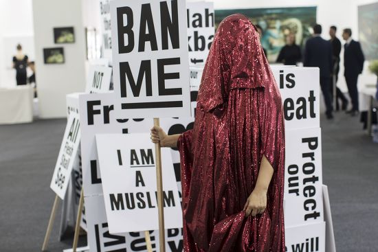 Artist Wearing Full Body Veil Performs Editorial Stock Photo - Stock ...