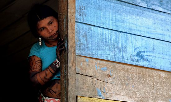 Embera Indigenous Child Looks On Quibdo Editorial Stock Photo - Stock ...