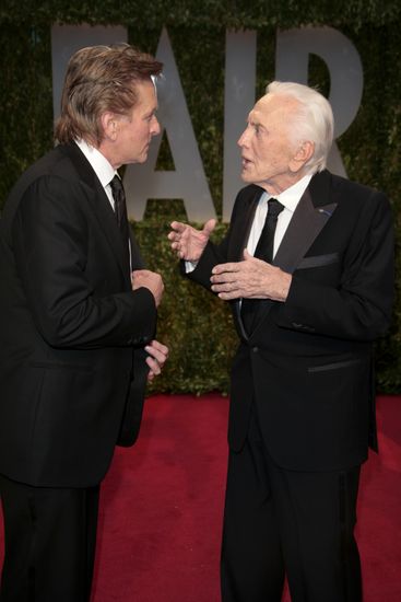 Michael Douglas Father Kirk Douglas Editorial Stock Photo - Stock Image ...