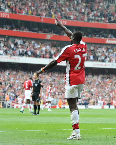 Emmanuel Eboue Arsenal Celebrates His Part Editorial Stock Photo ...