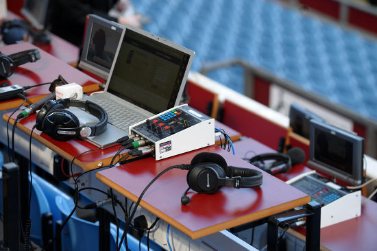 Commentary Positions Inside Villa Park United Editorial Stock Photo ...