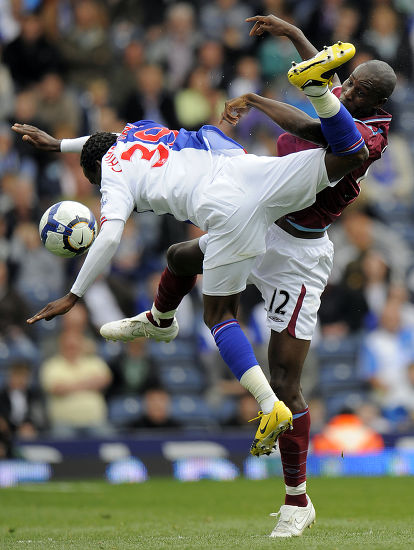 Pascal Chimbonda Blackburn Rovers Carlton Cole Editorial Stock Photo ...