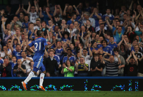 Salomon Kalou Chelsea Celebrates Scoring Second Editorial Stock Photo ...