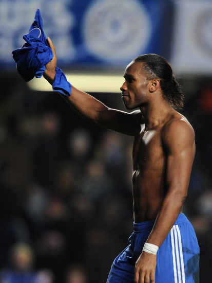 Shirtless Didier Drogba Chelsea Waves Farewell Editorial Stock Photo ...