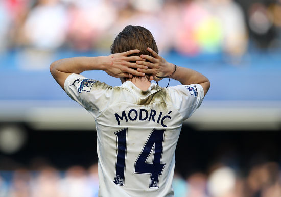 Luka Modric Tottenham Hotspur Reacts Final Editorial Stock Photo ...