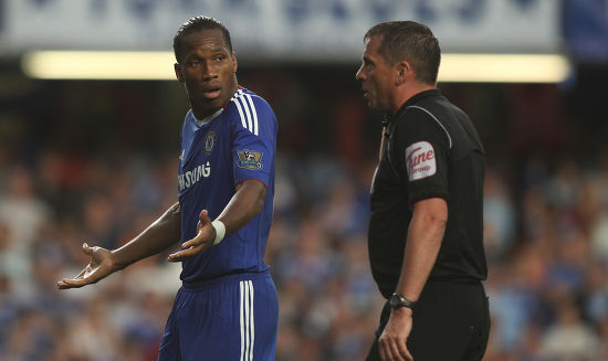 Didier Drogba Chelsea Gestures Toward Referee Editorial Stock Photo ...