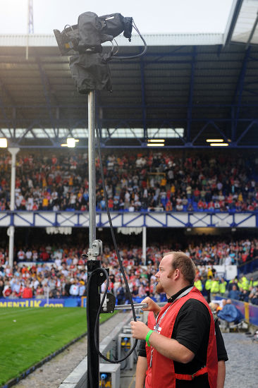 Espn Technician Sets Behind Goal Camera Editorial Stock Photo - Stock ...