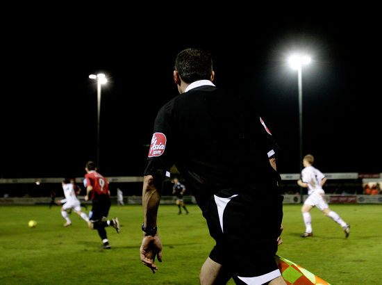 Assistant Referee Geoff Law Keeps Eye Editorial Stock Photo - Stock ...