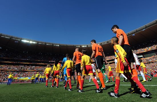 Two Teams Walk Out Before Kickoff Editorial Stock Photo - Stock Image ...