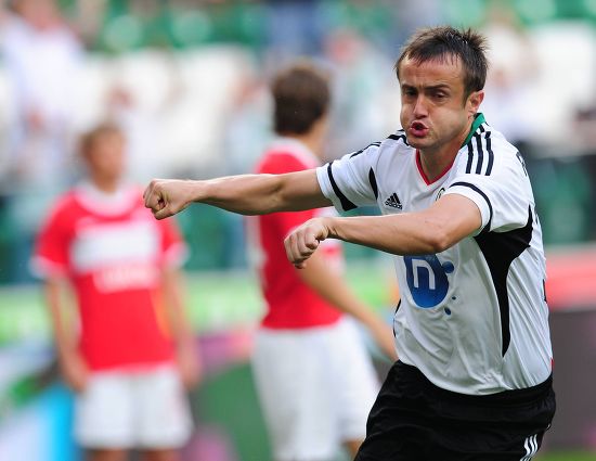 Legia Warsaws Miroslav Radovic Celebrates Scoring Editorial Stock Photo ...