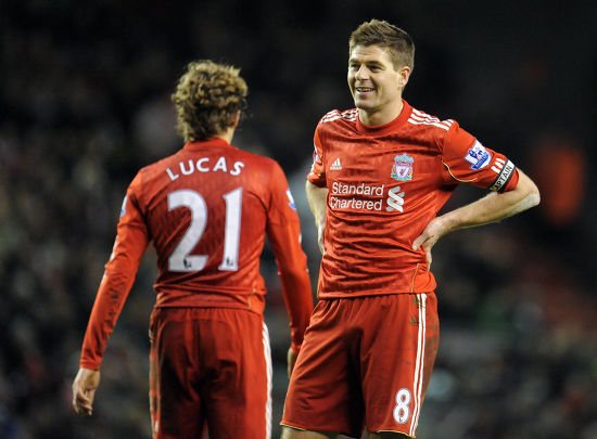 Steven Gerrard Liverpool Smiles His Team Editorial Stock Photo - Stock ...