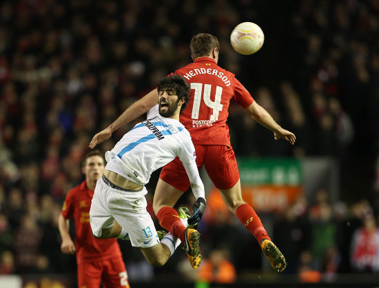 Jordan Henderson Liverpool Luis Neto Zenit Editorial Stock Photo ...