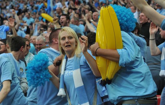 Emotional Manchester City Fan Looks Stunned Editorial Stock Photo ...
