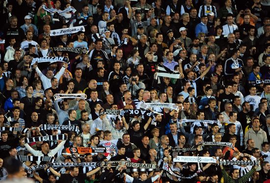 Fk Partizan Belgrade Fans Editorial Stock Photo - Stock Image ...