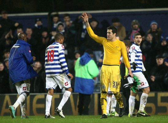 Queens Park Rangers Julio Cesar Consoles Editorial Stock Photo - Stock ...