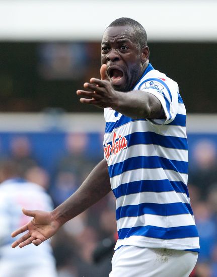 Christopher Samba Qpr Shouts United Kingdom Editorial Stock Photo ...