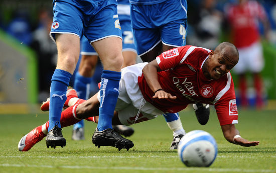 Robbie Earnshaw Nottingham Forest Goes Down Editorial Stock Photo ...
