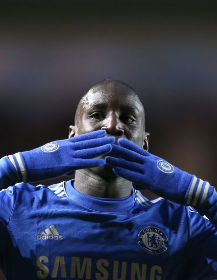 Demba Ba Chelsea Celebrates Scoring His Editorial Stock Photo - Stock ...