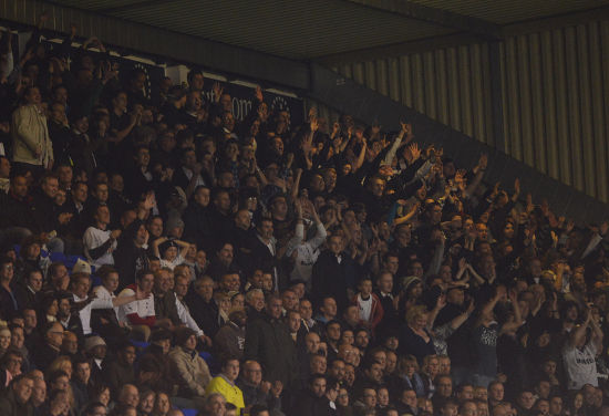 Tottenham Hotspur Fans Sing Chant High Editorial Stock Photo - Stock ...