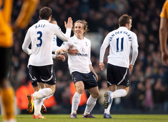 Luka Modric Tottenham Hotspur Celebrates Scoring Editorial Stock Photo ...
