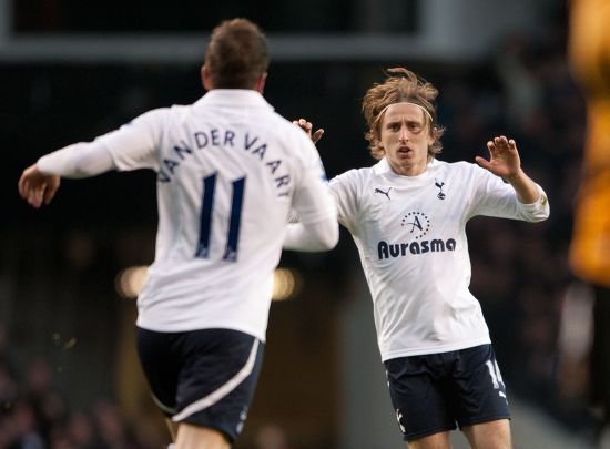 Luka Modric Tottenham Hotspur Celebrates Scoring Editorial Stock Photo ...