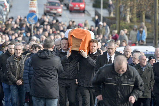 Sons Emmett Fiachra Mourners Removal Martin Editorial Stock Photo ...