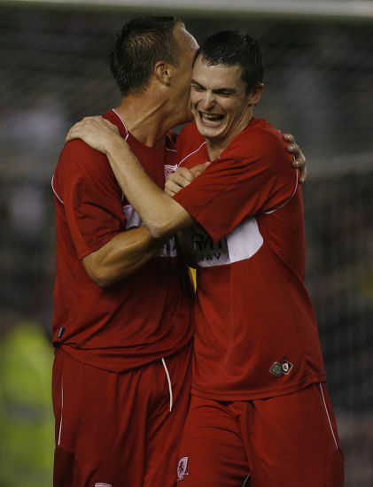 Adam Johnson Middlesbrough Celebrates Editorial Stock Photo - Stock ...
