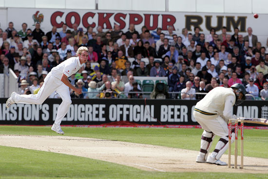 Stuart Broad England Bowls Extremely Short Editorial Stock Photo ...