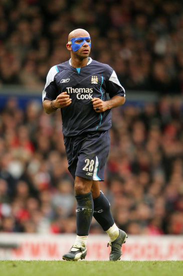Trevor Sinclair Manchester City Wearing Mask Editorial Stock Photo ...