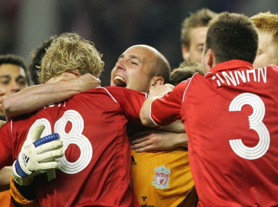 Bald Head Liverpool Goalkeeper Jose Reina Editorial Stock Photo - Stock ...